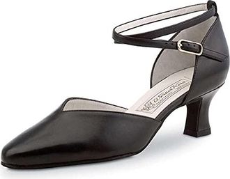 Werner Kern Femmes Chaussures de Danse Betty 5,5 - Cuir Noir - Normal - 5,5 cm Flare Talon - Taille: UK 4