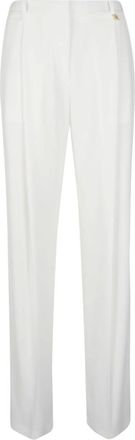 Elisabetta Franchi Femme, Pantalons, Blanc, Taille: 38 FR Essential Pant