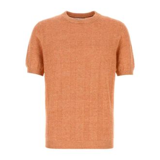 Brunello Cucinelli Homme, Pulls, Orange, Taille: M T-shirt en maille