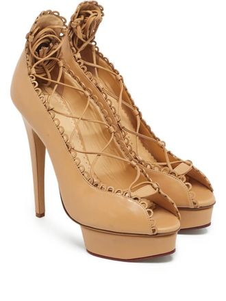 Charlotte Olympia escarpins Paloma &agrave; plateforme - Tons neutres