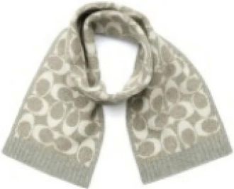 Coach unisex, Accessoires, Gris, Taille: ONE Size &Eacute;charpe Signature