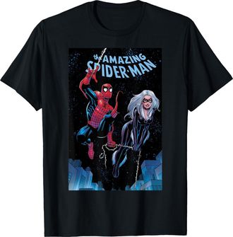 MARVEL Spider-Man The Amazing Spider-Man and Black Cat T-Shirt