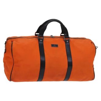 Gucci Pre-owned Nylon sacs-gucci - Femme - Pre-owned - Orange - Taille: ONE Size