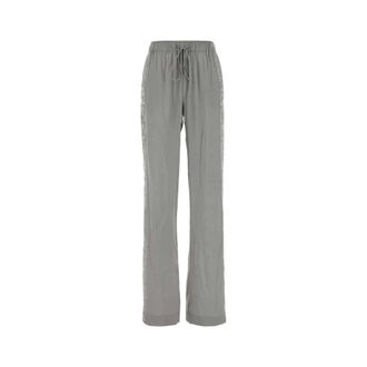 Ermanno Scervino Femme, Pantalons, Gris, Taille: 34 FR Stretch Silk Palazzo Pant