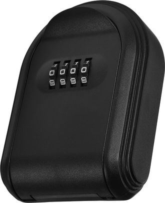 NUOBESTY Schl&uuml;sselaufbewahrung mit Zahlenschloss Kunststoff Schl&uuml;sselkasten zur Wandmontage Organizer f&uuml;r Haus und B&uuml;roschl&uuml;ssel Schwarz Kompakter Schl&uuml;sseltre