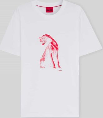 HUGO BOSS Regular Fit T-Shirt aus reiner Baumwolle