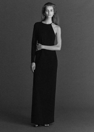 Mango Robe asym&eacute;trique dos nu noir - Femme - XS - MANGO