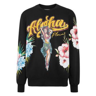 Philipp Plein Homme, Sweatshirts et sweats &agrave; capuche, Noir, Taille: 3XL Hawaii SweaT-shirt