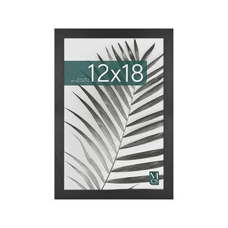 MCS Studio Gallery 30,5x46 cm Bilderrahmen Schwarze Holzmaserung, Vertikale & Horizontale Wandaufhängung Großer Rechteckiger Bilderrahmen für Fotos, Poste