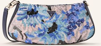 Guess Schultertasche Elsie Mit Pailletten blau