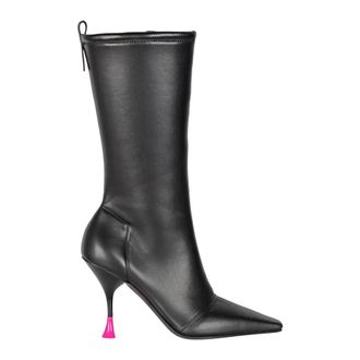 3Juin Lederstiefel mit skulptiertem Absatz - - Shoes - Damen - Schwarzk - 38 EU