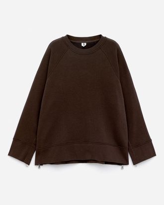 Arket Sweatshirt Mit Rei&szlig;verschlussdetails -Braun