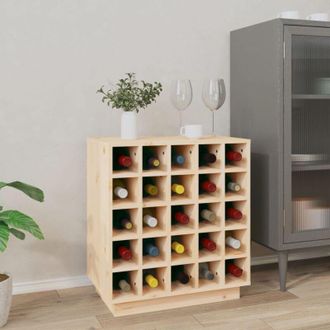 vidaXL Armoire &agrave; vin 55,5x34x61 cm Bois de pin massif Vidaxl