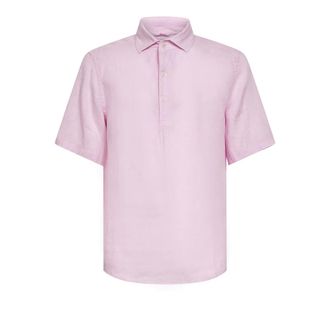MC2 Saint Barth Homme, Chemises, Rose, Taille: 2XL Eloise Linen Shirt