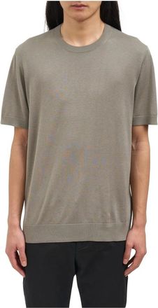 Paolo Pecora Homme, Pulls, Brun, Taille: XL Maglia Girocollo in Seta