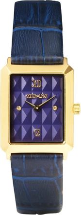 Coeur de Lion Uhr - Uhr Iconic Spikes Armband Leder - Gr. unisize - in Blau - f&uuml;r Damen