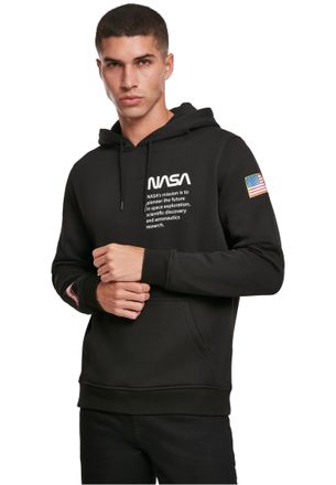 Mister Tee Herren Kapuzenpullover NASA Definition Hoody, Black, 2XL, MT1168