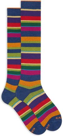 Gallo Gallo, Femme, Sous-vêtements, Multicolore, Taille: ONE Size Long Striped Socks
