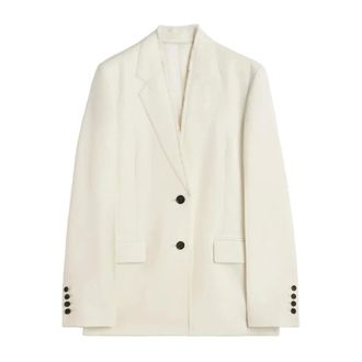 Toteme Femme, Vestes, Blanc, Taille: 38 FR Veste &agrave; revers bruts