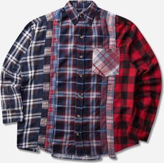 Needles Men s 7 Cuts Flannel Shirt Multicolor