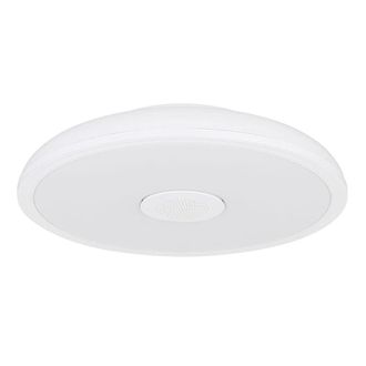 Globo Lighting RGB LED Deckenleuchte Fernbedienung Deckenlampe K&uuml;che LED Lautsprecher Leuchte warm-kaltwei&szlig;, mit Farbewechsel dimmbar, 1x 18W 1100lm 3000-6500K, DxH 