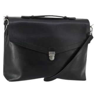Ferragamo Sac &agrave; main en cuir Pre-owned - Femme - Pre-owned - Noir - Taille: ONE Size