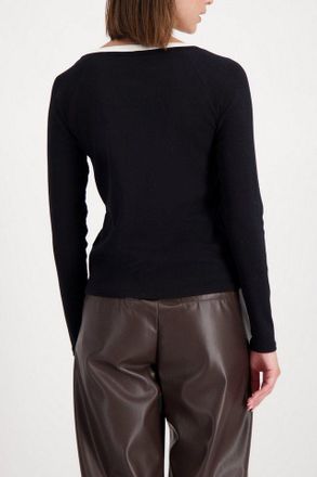 Monari Longsleeve Pullover schwarz