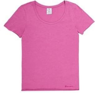 Champion Legacy Minimalist Resort W-Regular S/S Crewneck T-Shirt, Violet, M Femme