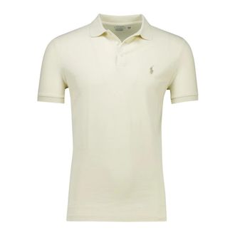 Polo Ralph Lauren Kurzarm Creme Poloshirt - - Tops - Herren - Beige - 2XL
