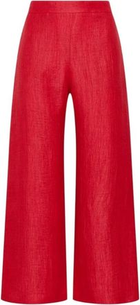 Maliparmi Maliparmi, Femme, Pantalons, Rouge, Taille: 40 FR Wide Pantalons