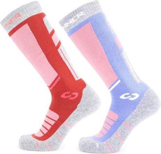 Sinner Chaussettes marque mod&egrave;le PRO SOCKS LADIES DOUBLE PACK - PINK/BLUE - 39-41
