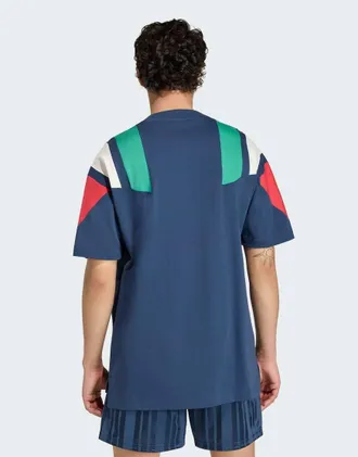 adidas Italy EQT T-Shirt in Marineblau