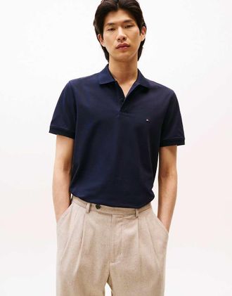 Tommy Hilfiger Performance - Regular-Fit-Polohemd aus Pikee in Marineblau