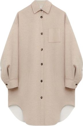 Loewe Femme, Robes, Beige, Taille: 38 FR Manteau en laine et cachemire