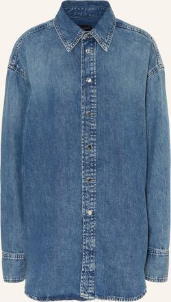 Haikure Haikure Oversized-Jeansbluse Victoria blau