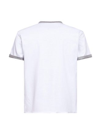 Prada Mens Reversible Cotton T-Shirt White T-Shirts And Polos