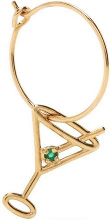 Aliita Boucle doreille Cercle Martini Esmeralda