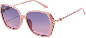Generic Lunettes de soleil tendance pour femmes, lunettes de soleil de style tendance pour dames, nuances vintage, dégradé UV400, Streetwear, rose, One 2026