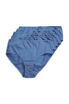 Ulla Popken gs1 data protected company 4069787000005 Midislips, 5er-Pack, Einfarbig, BIS GR. 66/68 sous-v&ecirc;tement, Bleu Marine Clair, 50-52 Femmes