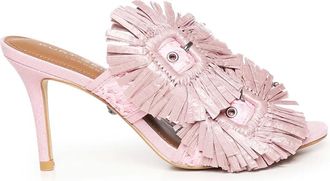 Kurt Geiger Femme, Chaussures, Rose, Taille: 40 EU Raffia Buckle Sandal