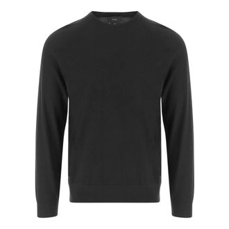 Vince Schwarzer Woll-Kaschmir-Crew-Neck-Pullover - - Knitwear - Herren - Schwarzk - M