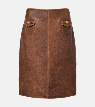 Chlo&eacute; Chlo&eacute; Jupe midi en cuir