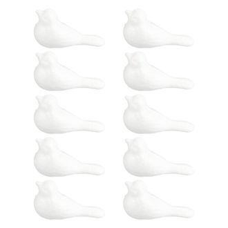 Cabilock Wei&szlig;e Schaumstoff V&ouml;gel 10 St&uuml;ck Vogelfiguren zum Bemalen Selbstgemacht Deko f&uuml;r Tisch und Wohnraumdekoration 78X34X4cm