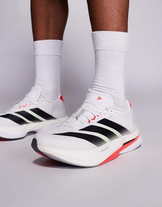 adidas adidas Running - Adizero Boston 13 - Baskets - Blanc/noir/rouge