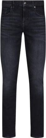 7 For All Mankind Jean d&eacute;lav&eacute; Slimmy en coton m&eacute;lang&eacute;