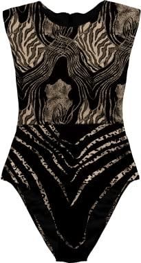 Averie Andra Maillot de Bain Une pièce, Noir, XL Femme