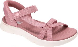 Skechers GO WALK FLEX SANDAL ILLUMINATE, Damen Sandale, Purple