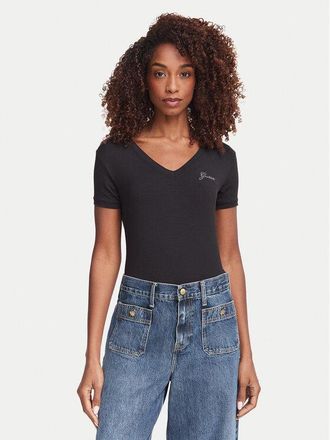 Guess T-Shirt W6YI13 K3853 Schwarz Regular Fit