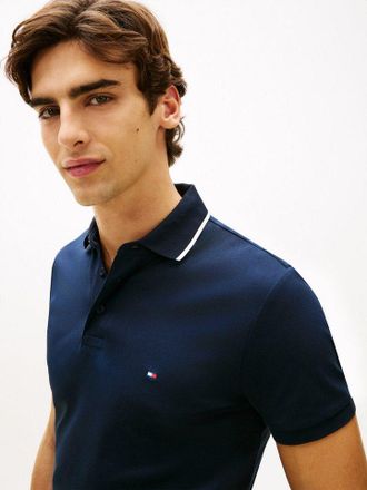 Tommy Hilfiger Poloshirt LIQUID COTTON TIPPED Slim fit mit Polokragen