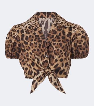 Dolce & Gabbana Cropped-Top aus Baumwolle